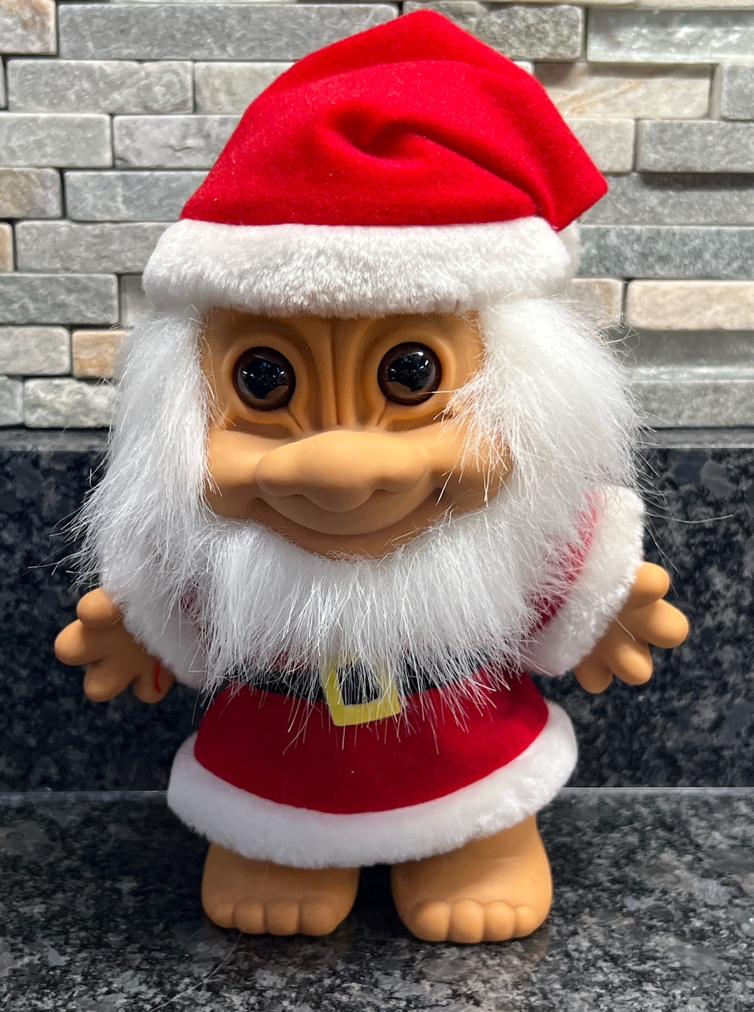 Santa Troll Doll - Russ - Large - Rare - Collectible - Plush ...