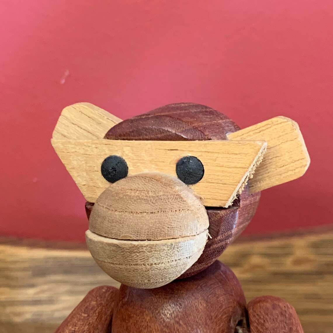 Wooden Monkey Bojesen Style MCM Danish Articulated - Etsy
