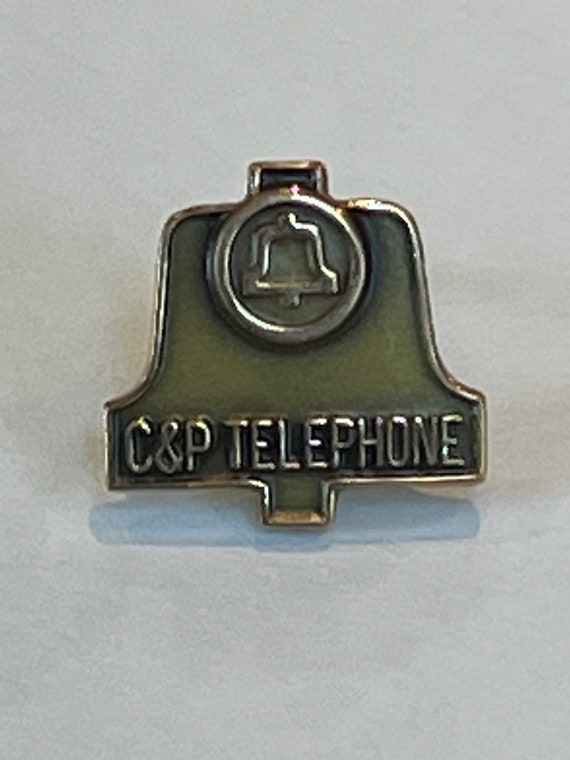 Telephone Service Award Pin - C & P - Phone - 10K - C… - Gem