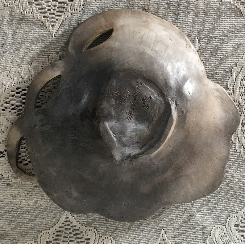 Karyo Ceramic - Pottery - Bowl - Face - Profile - Woman - Rare - Vintage Studio Pottery - V1 - Etsy