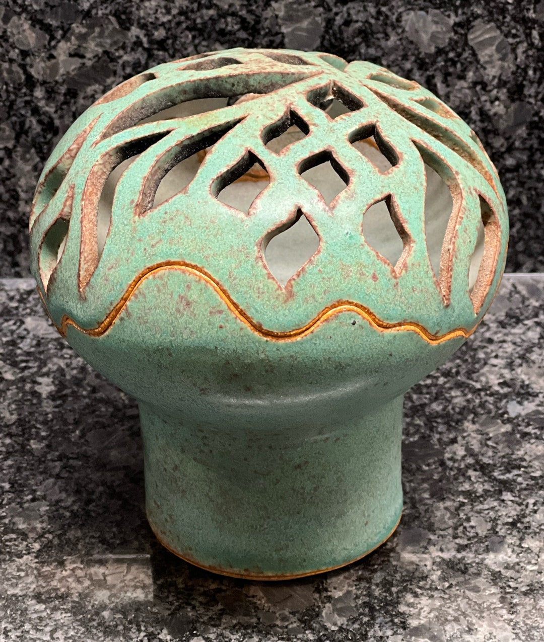Pottery Fairy Light - Luminary - Studio Pottery - Signed - Stoneware ...
