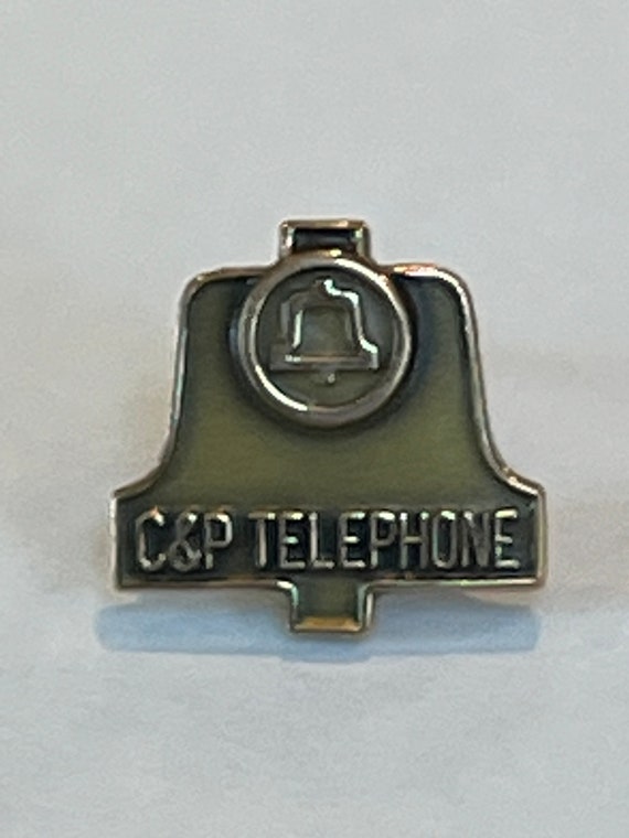 Telephone Service Award Pin - C & P - Phone - 10K - C… - Gem