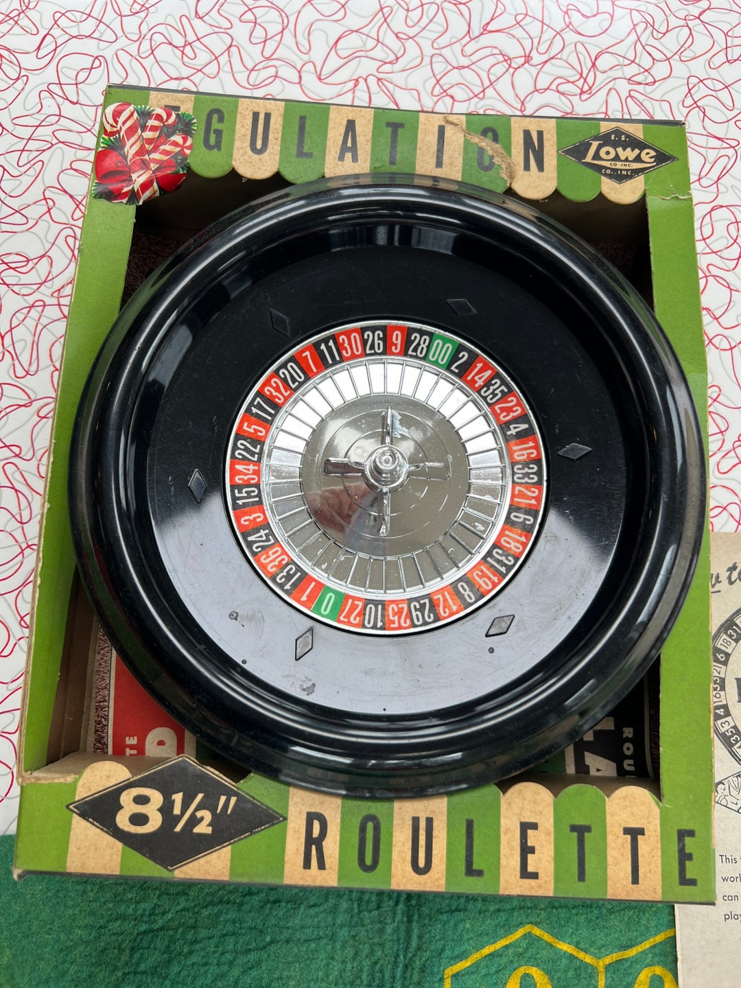 Roulette Game - Tabletop - Mid Century - Original Box - Lowe ...