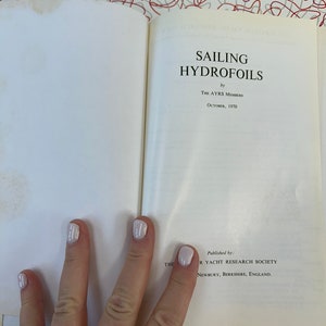 Sailing Hydrofoils - Yachting - Yacht Research Society - Hardcover Book ...