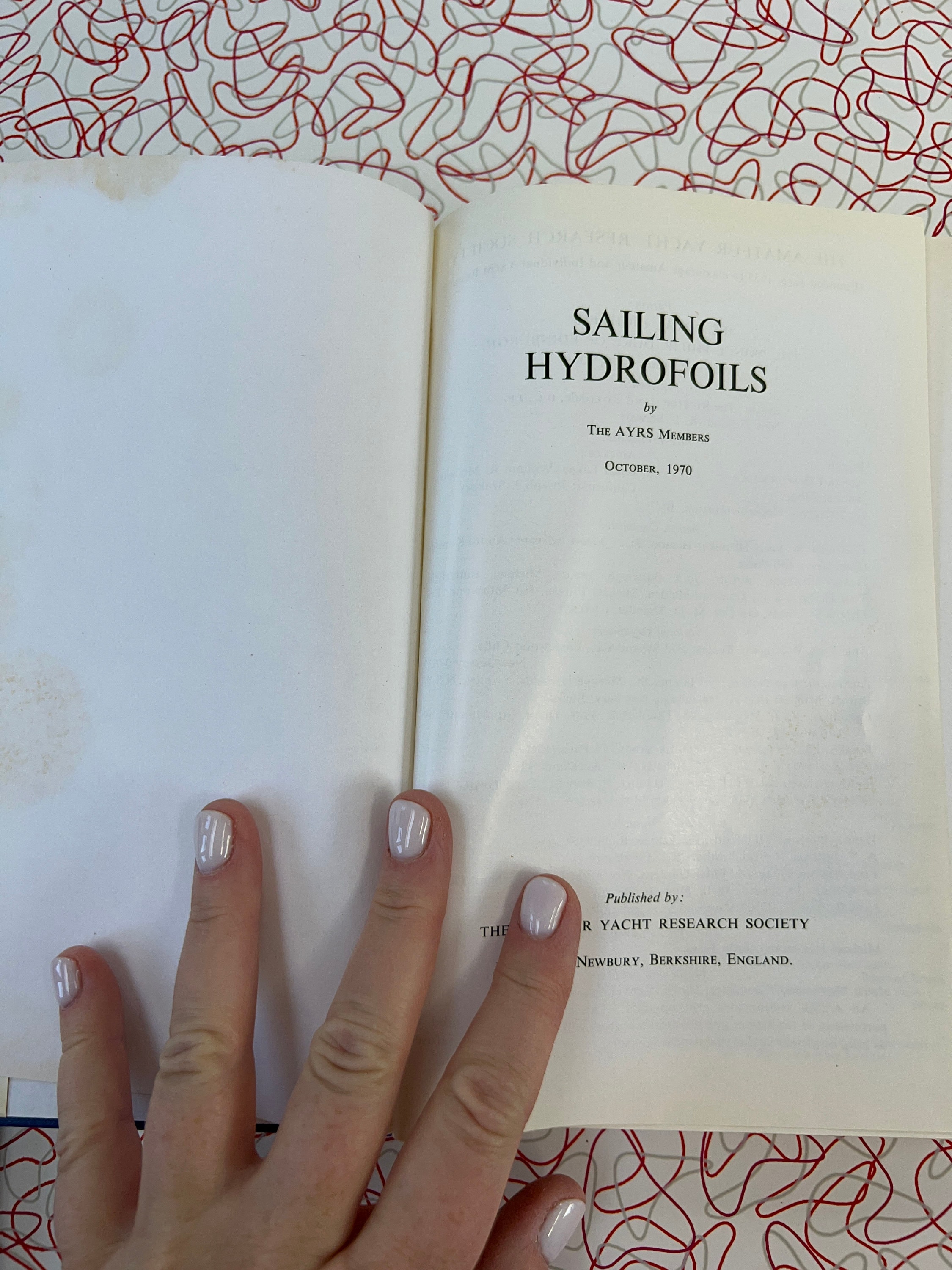 Sailing Hydrofoils - Yachting - Yacht Research Society - Hardcover Book ...