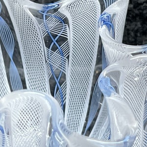 Fazzoletto Latticino Glass Bowl - Vase - Handkerchief - Venini ...