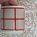 Mod Geometric Mugs Grid Graph Graphic Red White - Etsy
