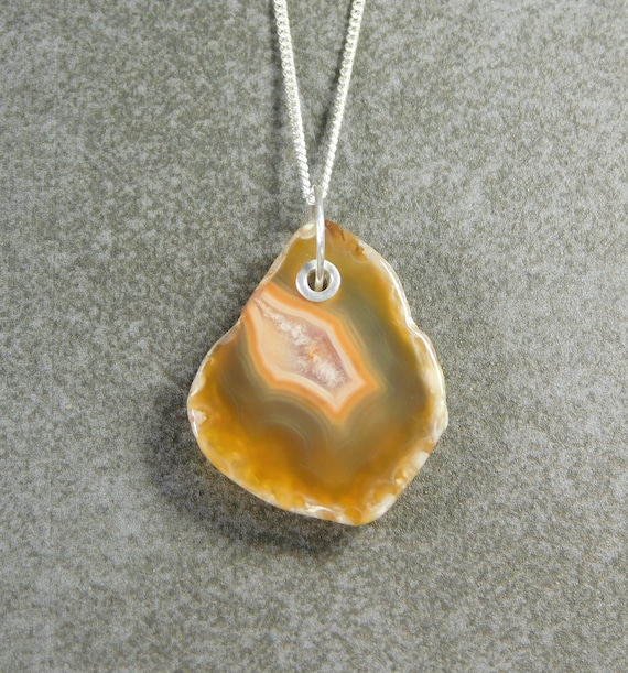 Agate necklace etsy store