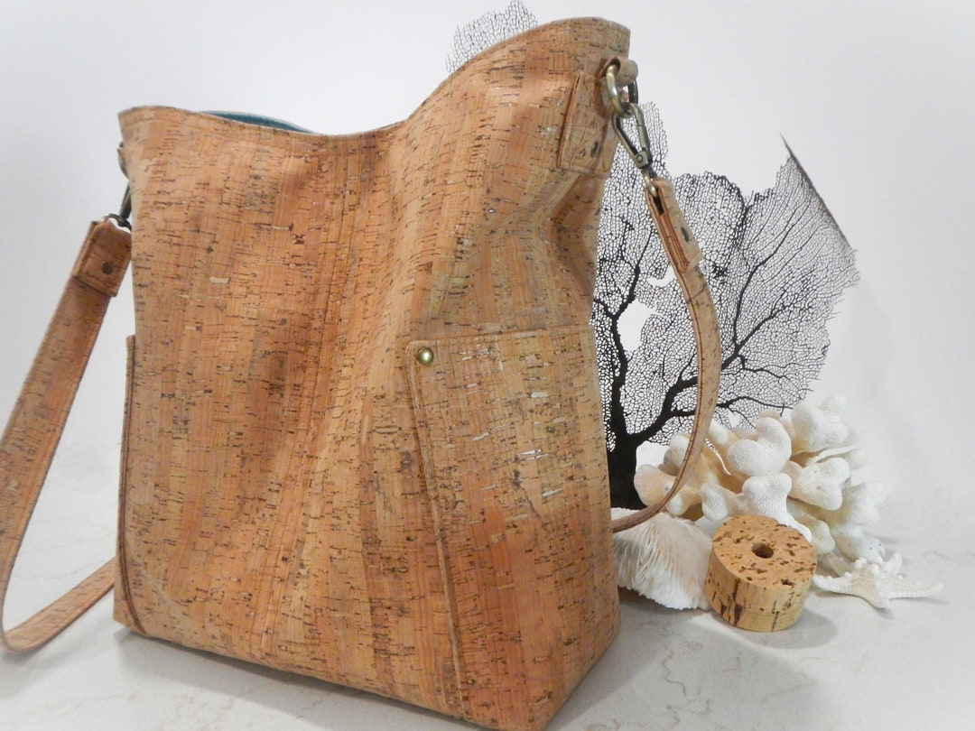 Roomy Crossbody Cork Tote With Big Pockets for an Easy-to-wear Everyday ...
