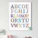 Alphabet Poster /floral Alphabet / Flower Alphabet Art / Nursery Art ...