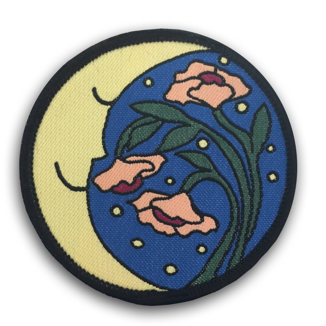 Moon Iron on Patch / Crescent Moon / Patch / Iron on Patch / - Etsy