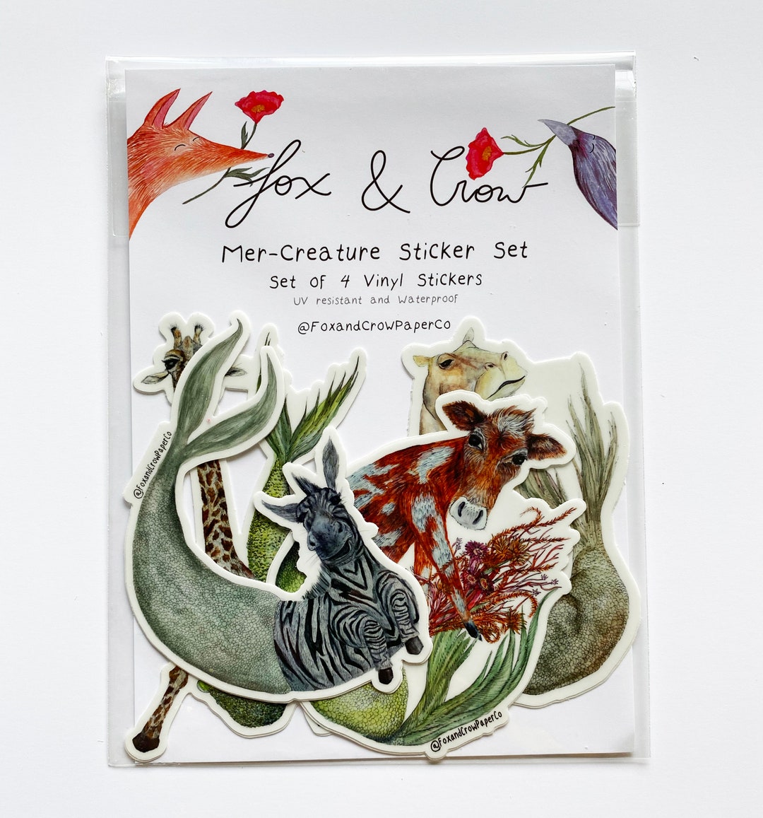 Mermaid Stickers / Mermaid / Cow / Hippo / Mythical Creature / Mermaid ...