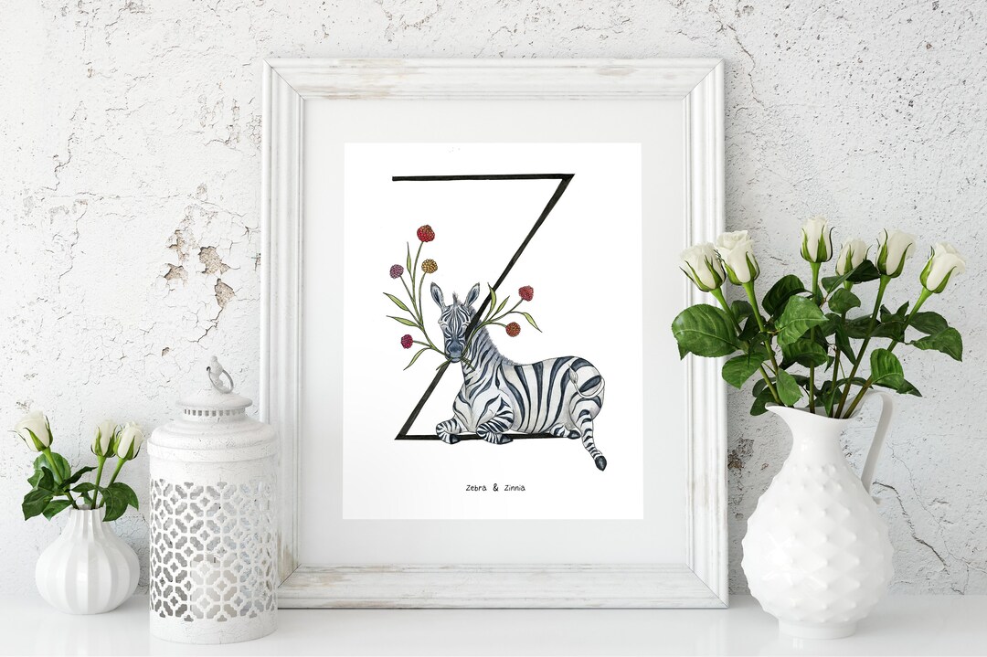 Nursery Letters / Alphabet / Flower Letters / Animal Letters / Nursery ...