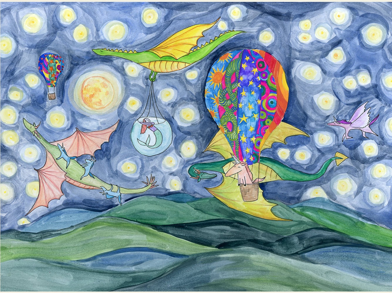 Mythical Creatures / Kids Room Decor / Baby Boy Nursery / Baby Girl ...