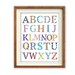 Alphabet Poster /floral Alphabet / Flower Alphabet Art / Nursery Art ...