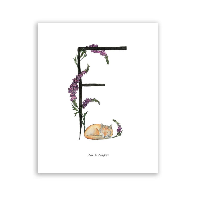 Nursery Letters / Alphabet / Flower Letters / Animal Letters / Nursery ...