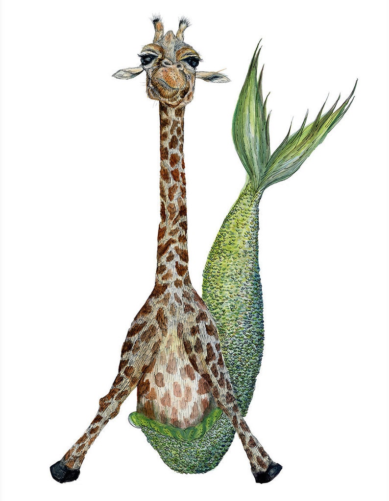 Mermaid Stickers / Mermaid / Cow / Hippo / Mythical Creature / Mermaid ...