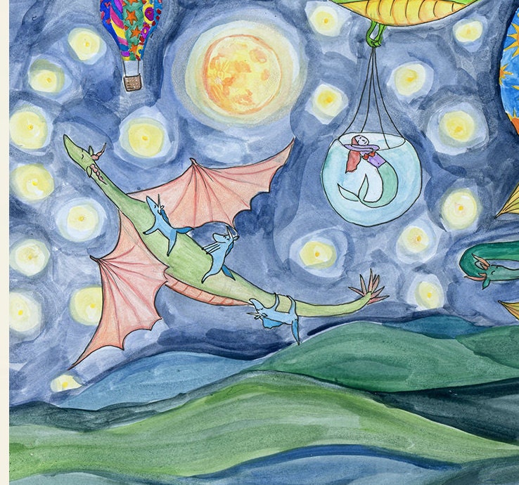 Mythical Creatures / Kids Room Decor / Baby Boy Nursery / Baby Girl ...