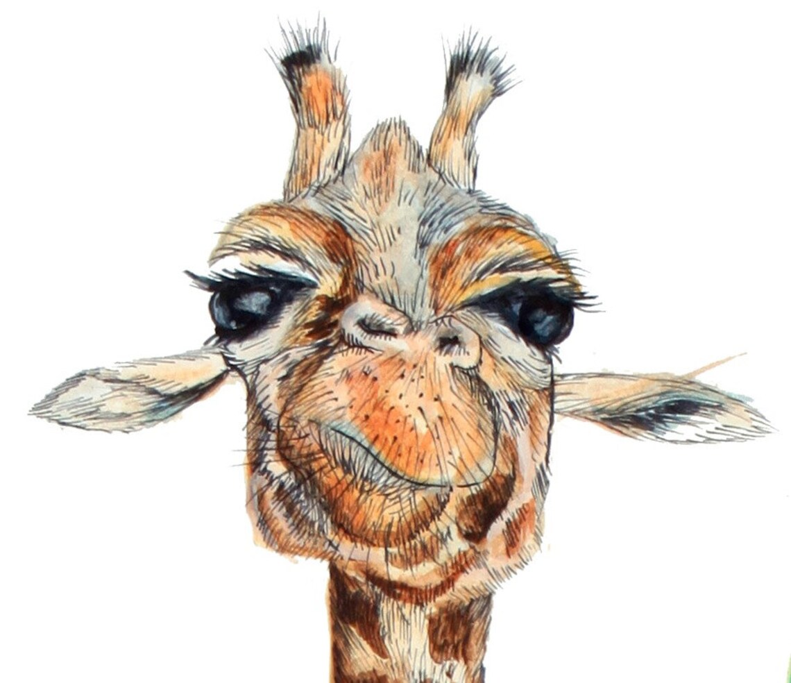 Mer-raffe Print Mermaid Giraffe Ocean Gift for Mermaid - Etsy