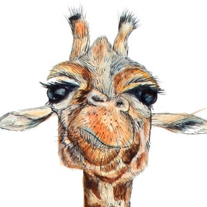 Mer-raffe Print Mermaid Giraffe Ocean Gift for Mermaid Lover Gift for ...