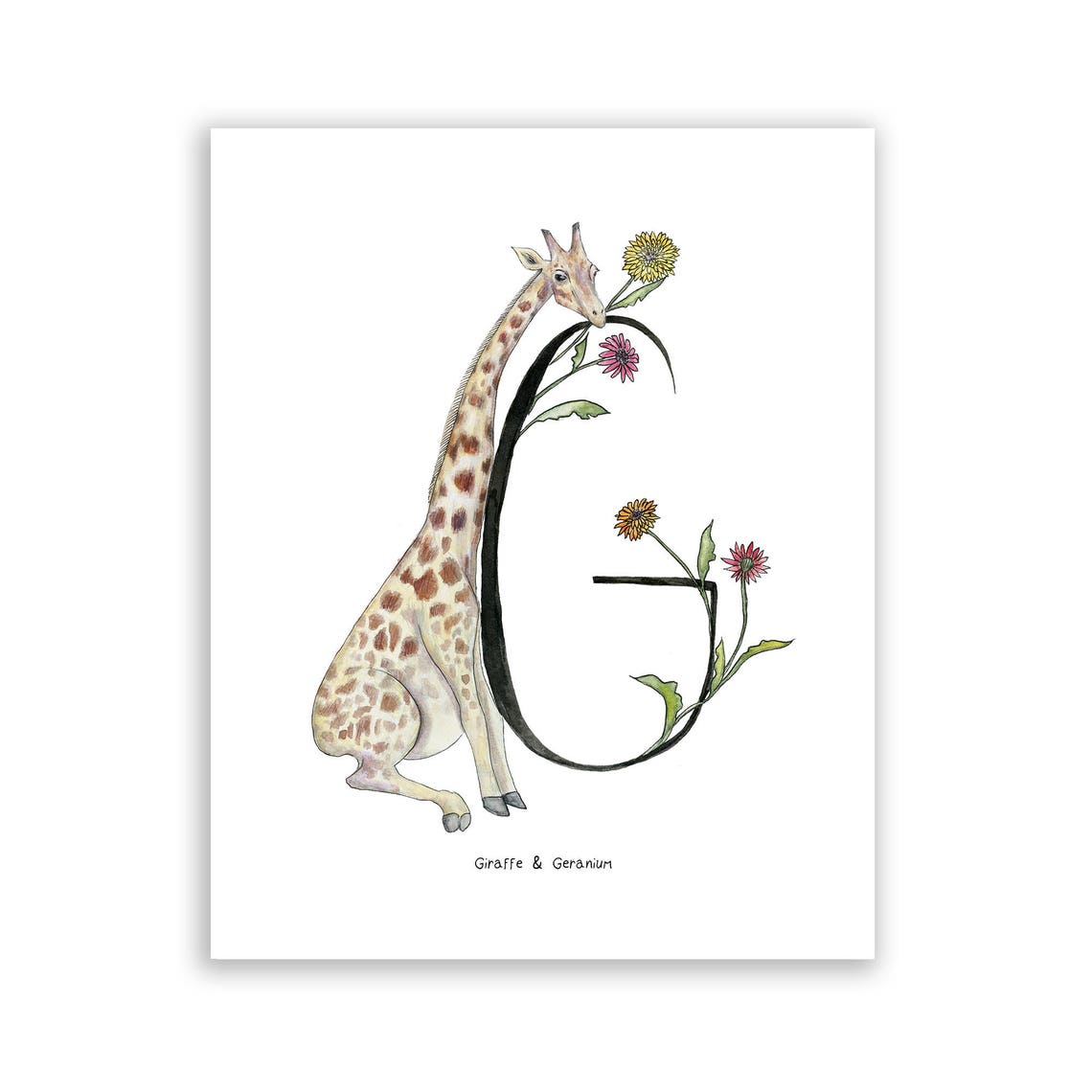 Nursery Letters / Alphabet / Flower Letters / Animal Letters / - Etsy