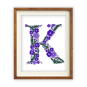 Flower Letters for Nursery / Baby Shower Gift / Baby Gift / Floral ...