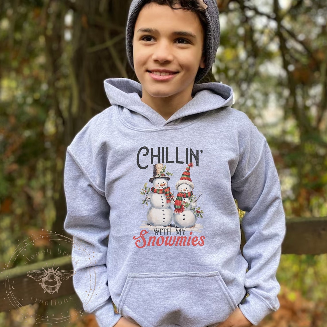 Chillin With My Snowmies Cute Snowman Sweatshirt Hoodie Fun - Etsy