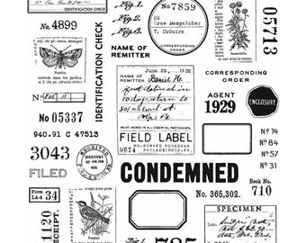 2020 Tim Holtz Idea-ology MINI Field Notes Snippet Ephemera - Etsy