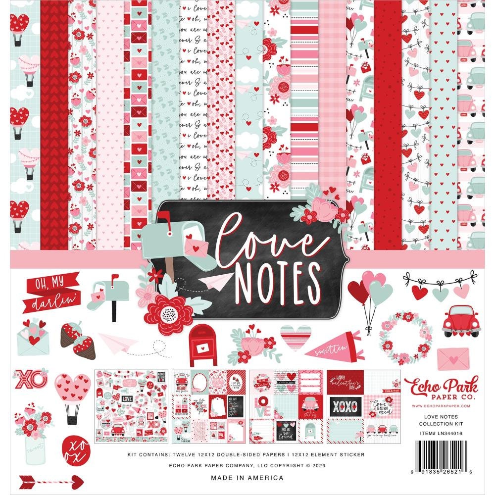 Echo Park Love Notes 12x12 Collection Kit LN344016 - Etsy