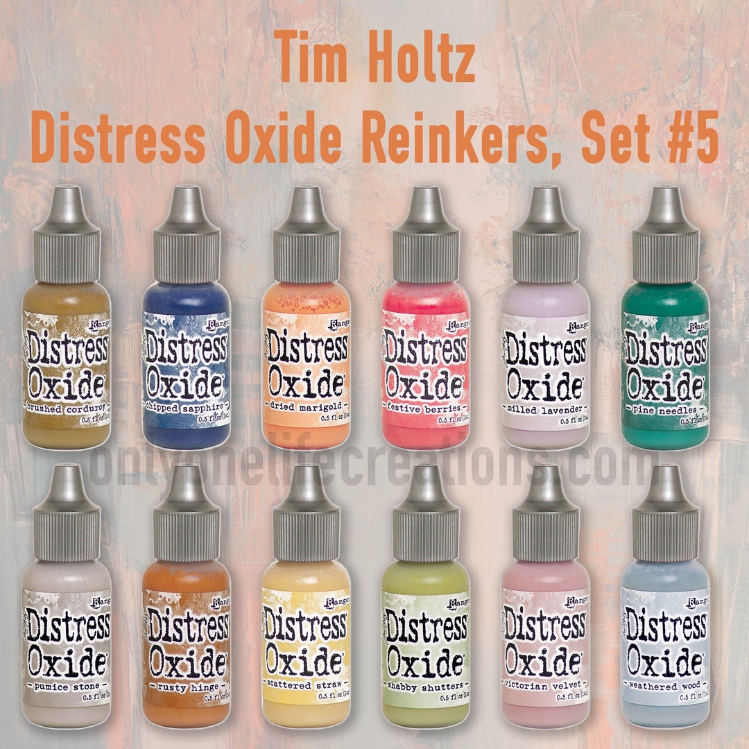 Tim Holtz Distress Oxide Reinkers: Set 5, 12 Color Bundle - Etsy