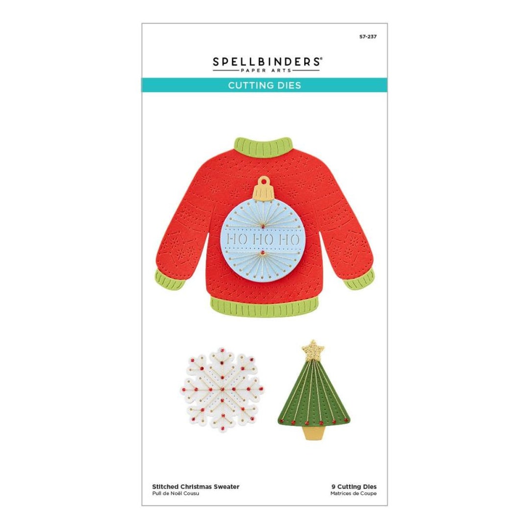 Spellbinders Stitched for Christmas Etched Dies: Stitched Christmas ...