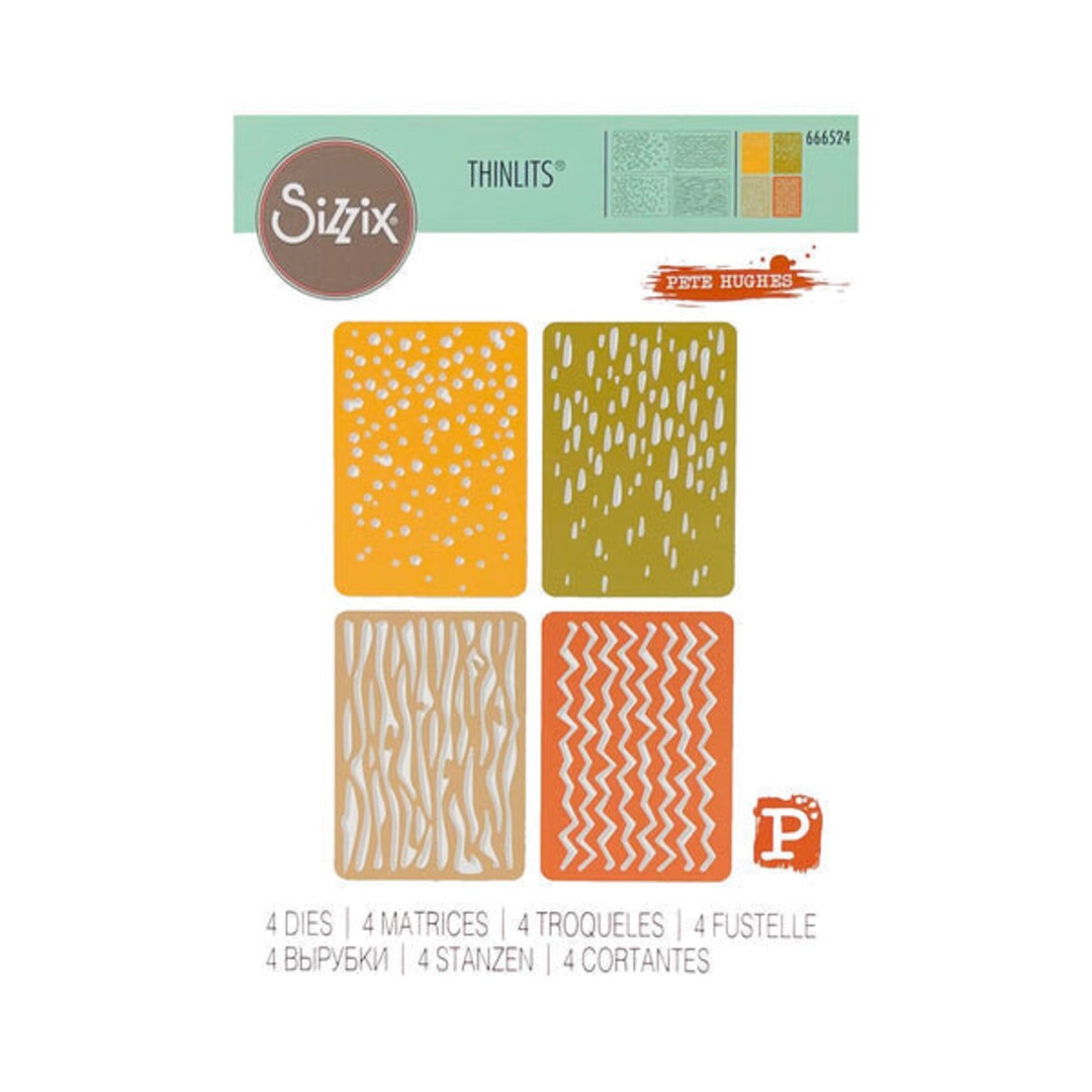 Sizzix Thinlits Dies: Infinite Doodles 2, 4/pkg, by Pete Hughes 666524 - Etsy