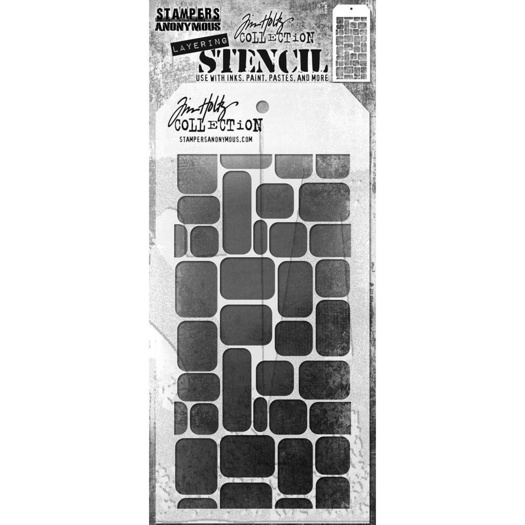 Tim Holtz 4.125"x8.5" Layered Stencil: Labels, by Stampers Anonymous ...