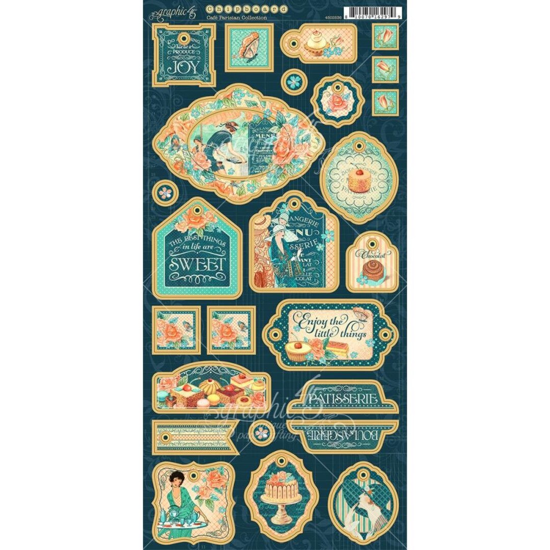 Graphic 45 Cafe Parisian 6x12 Deluxe Chipboard Die Etsy graphic-45-cafe-parisian-6x12-deluxe-chipboard-die-etsy