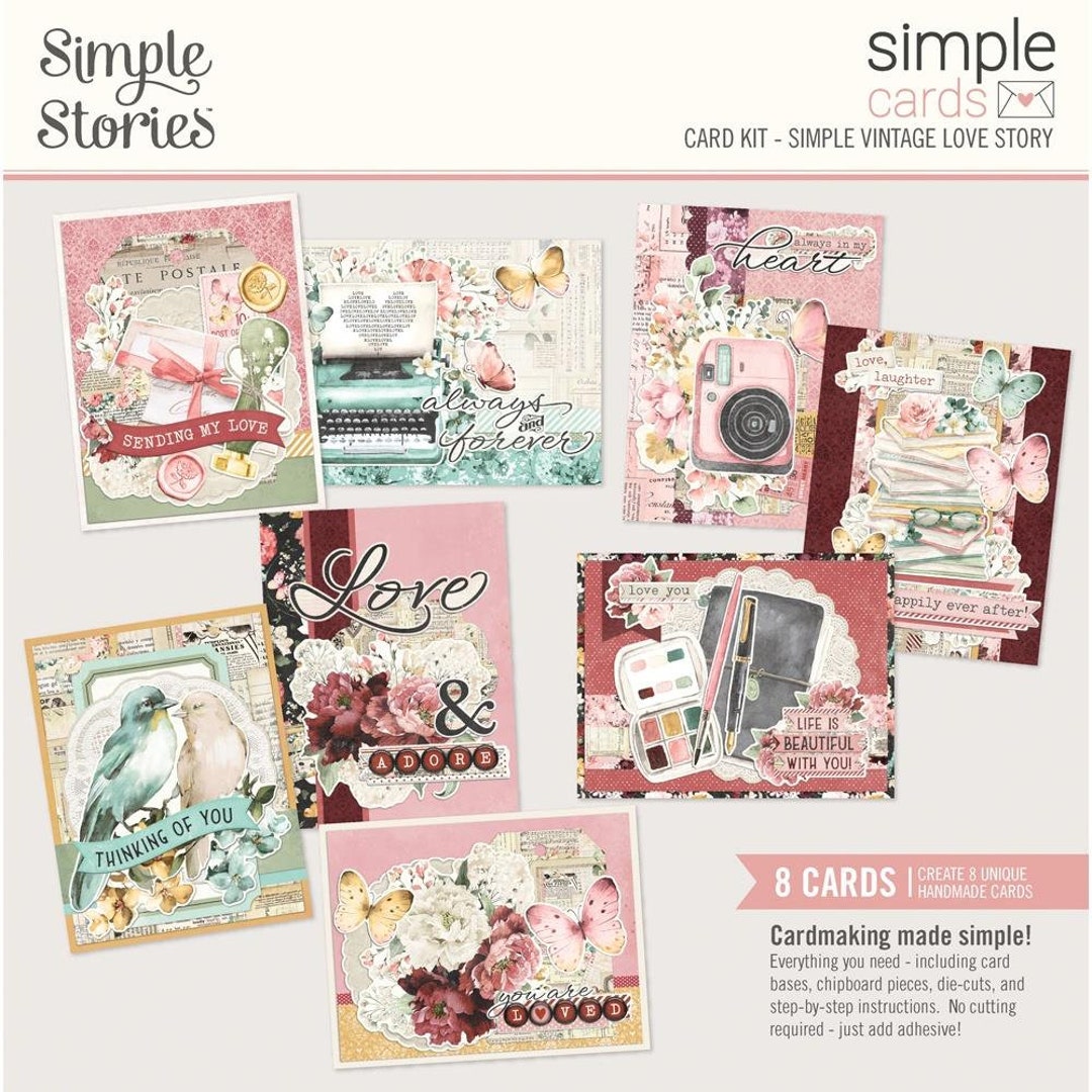 Simple Stories Simple Vintage Love Story Simple Cards Card Kit VLO21437 ...