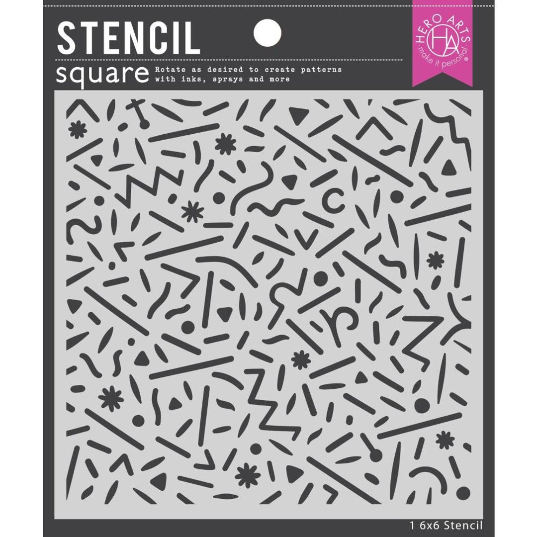 Hero Arts 6x6 Stencil: Dancing Lines 5A0025RW1G8J3 - Etsy