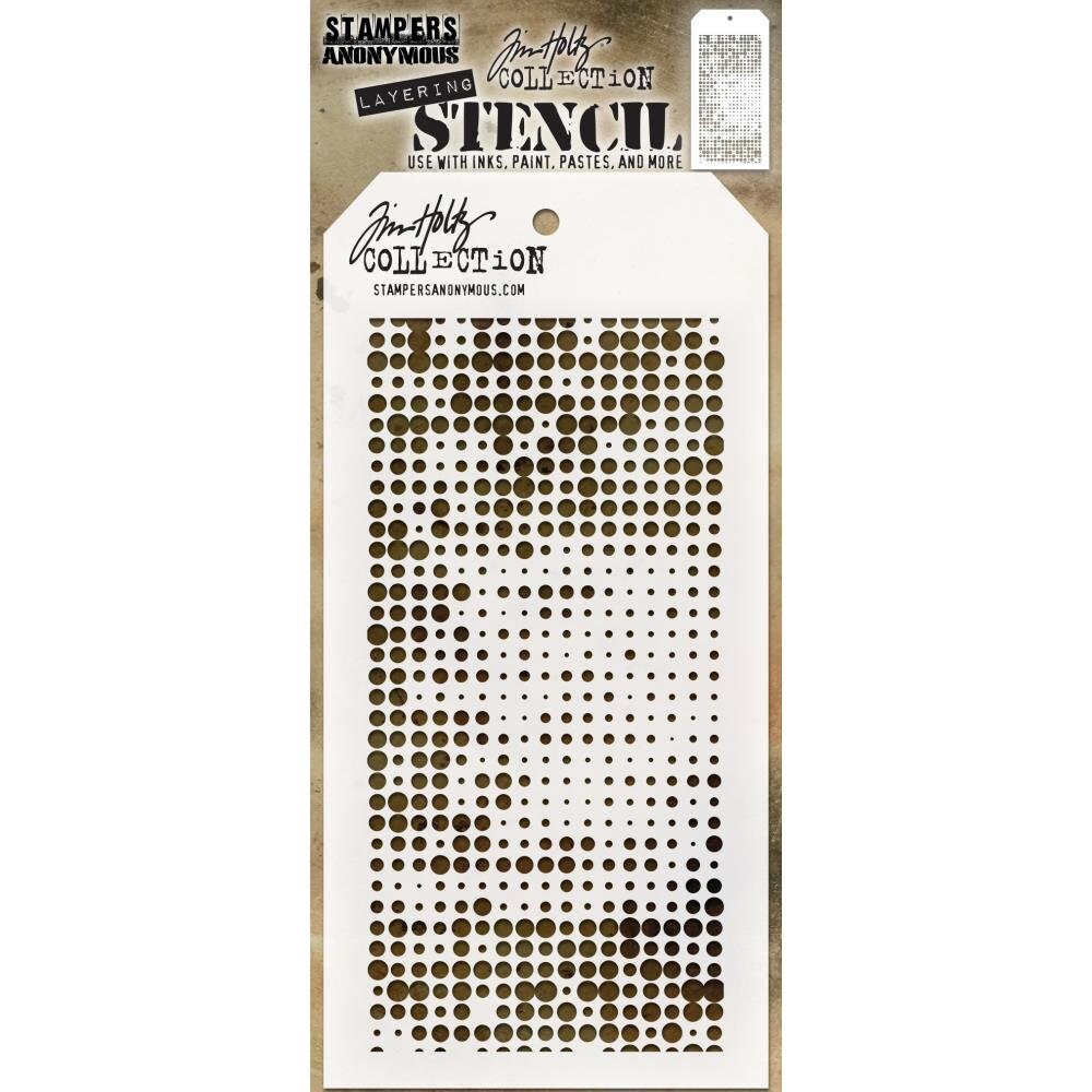 Tim Holtz Layering Stencil 4.125x8.5: Halftone THS144 - Etsy