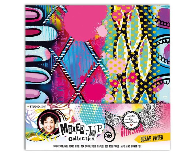 Art by Marlene Mixed up 12x12 Background Paper: Nr. 14, 12 Designs ...