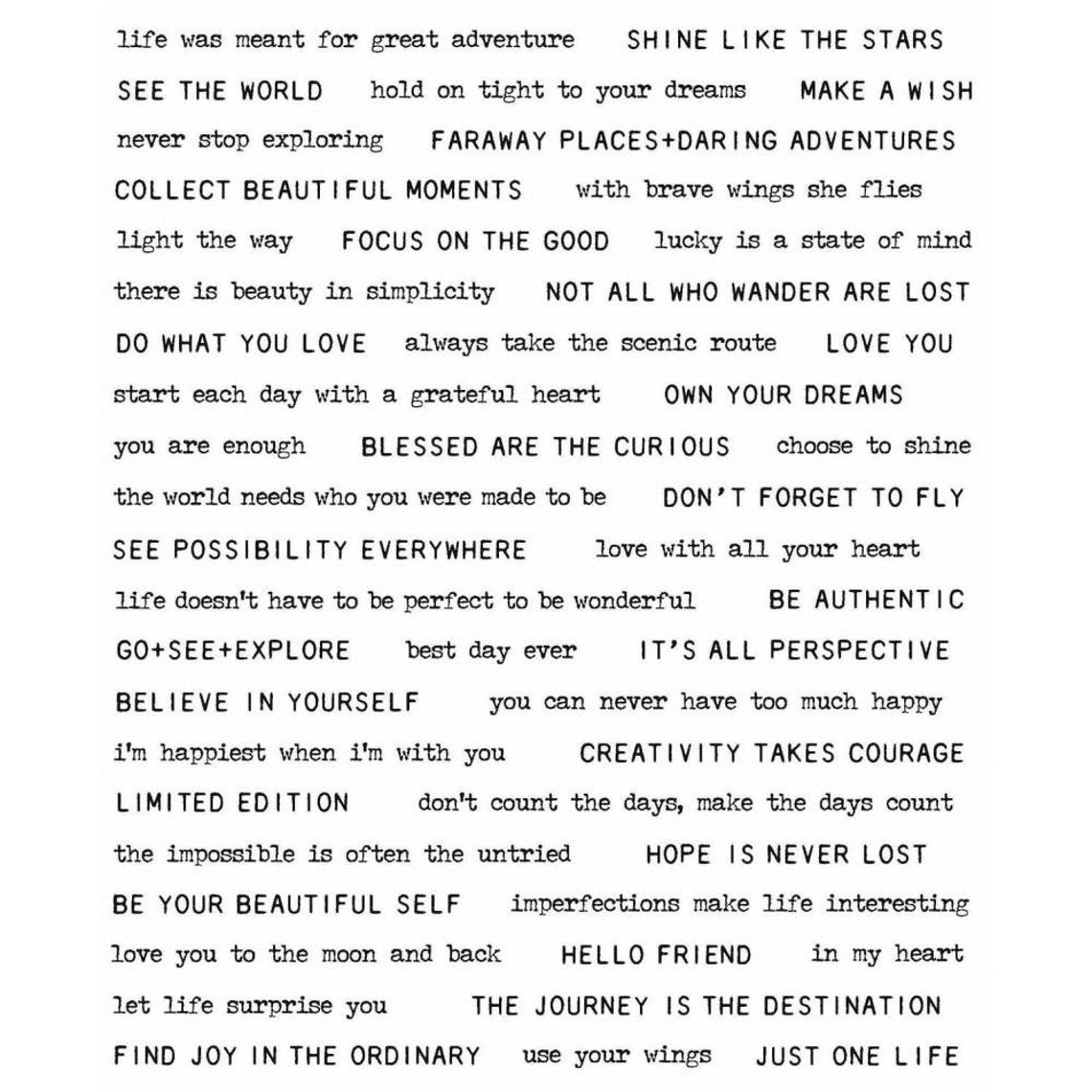 Tim Holtz Cling Stamps 7x8.5: Tiny Text CMS394 - Etsy