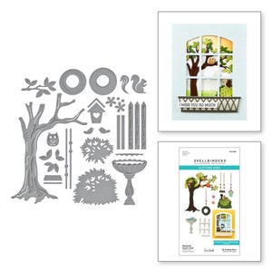 Spellbinders Window With A View Etched Dies: Backyard Haven View, by ...