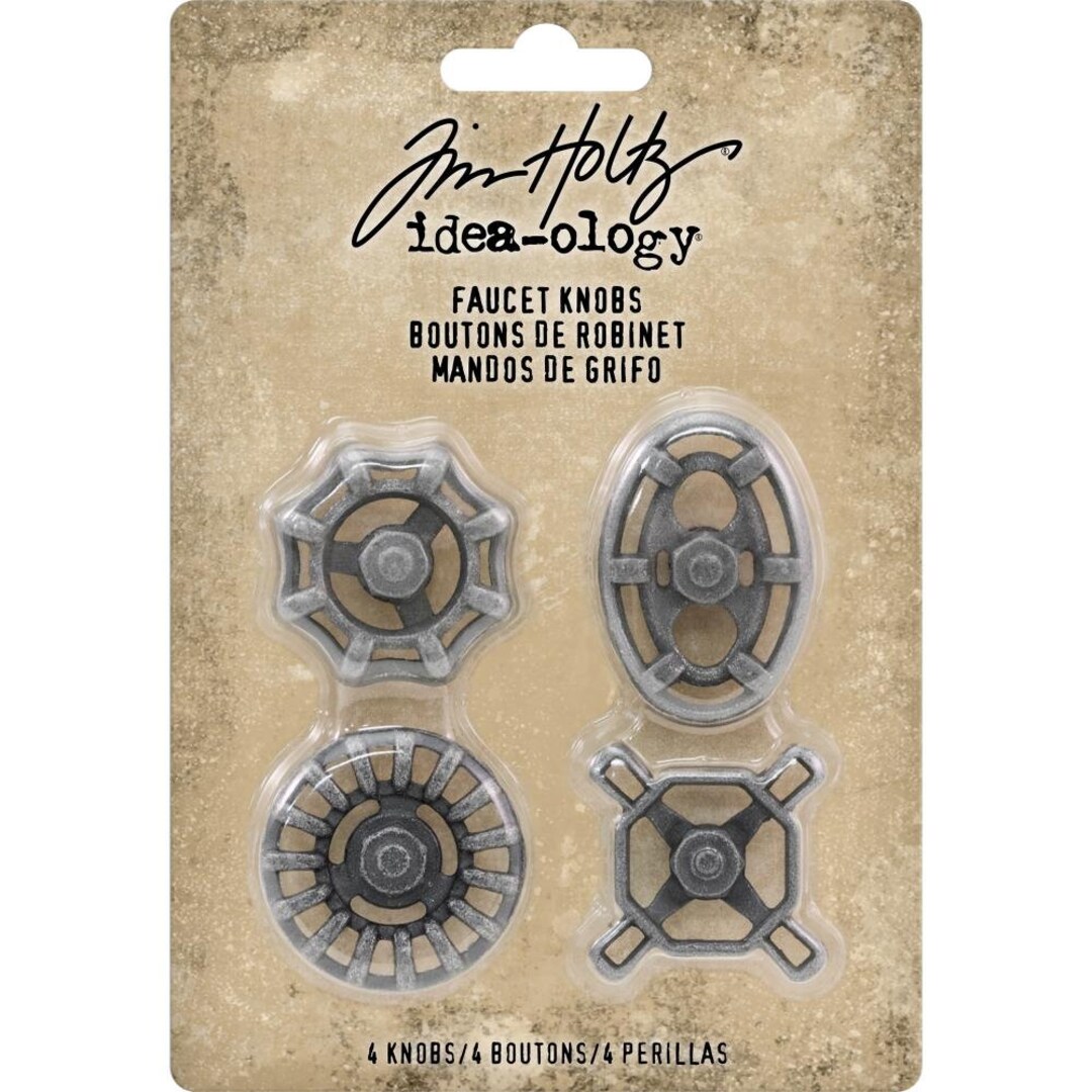 Tim Holtz Idea-ology Metal Faucet Knobs, 4/pkg TH93677 - Etsy