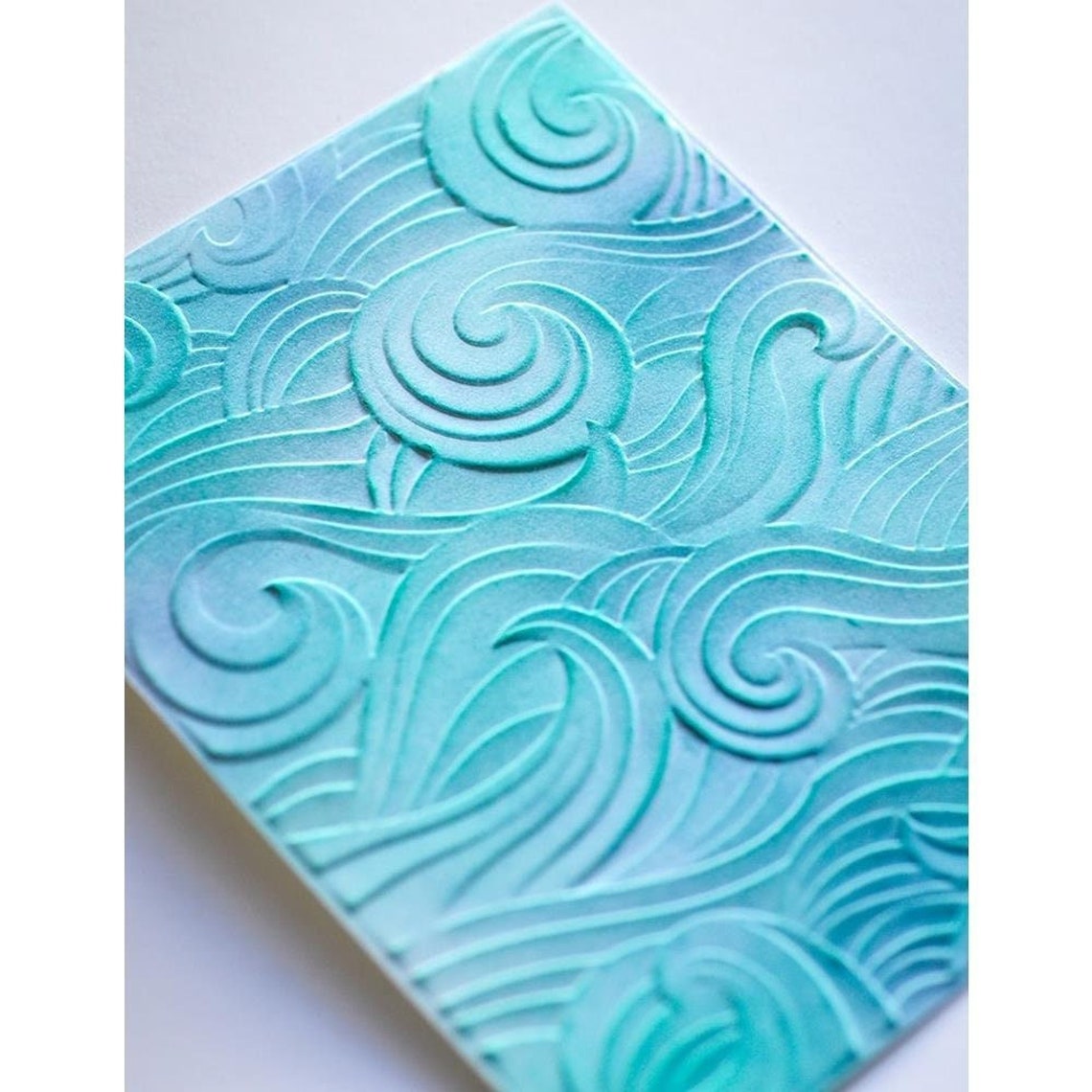Memory Box 3D Embossing Folder: Waves EF1013 - Etsy