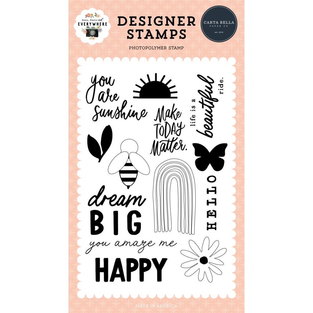 Carta Bella Here, There and Everywhere Stamps: Beautiful Ride TE308044 ...