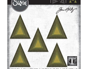 Sizzix Thinlits Dies: Stacked Tiles Rectangles by Tim Holtz - Etsy