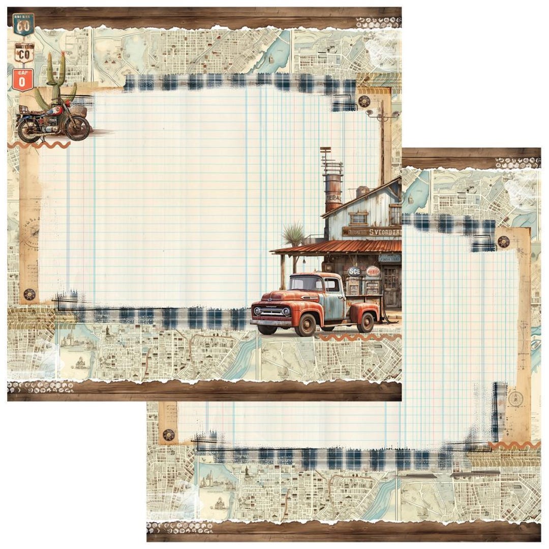 49 and Market Rust and Revs 12"x12" Double-sided Cardstock: Wanderlust ...