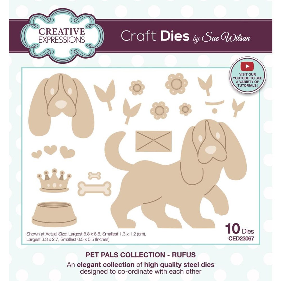 Creative Expressions Craft Dies: Rufus - Pet Pals, by Sue Wilson ...