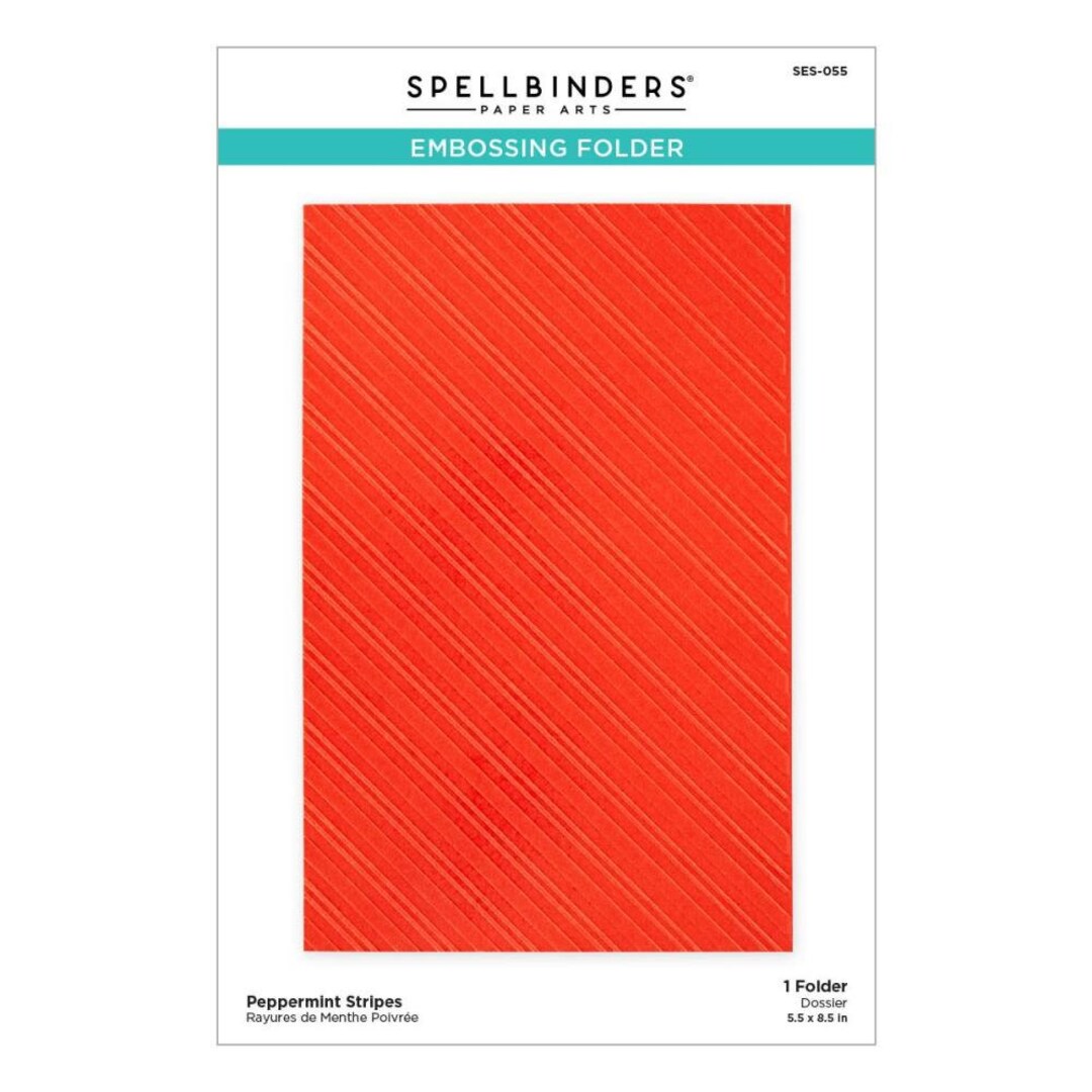 Spellbinders Embossing Folder: Peppermint Stipes SES055 - Etsy