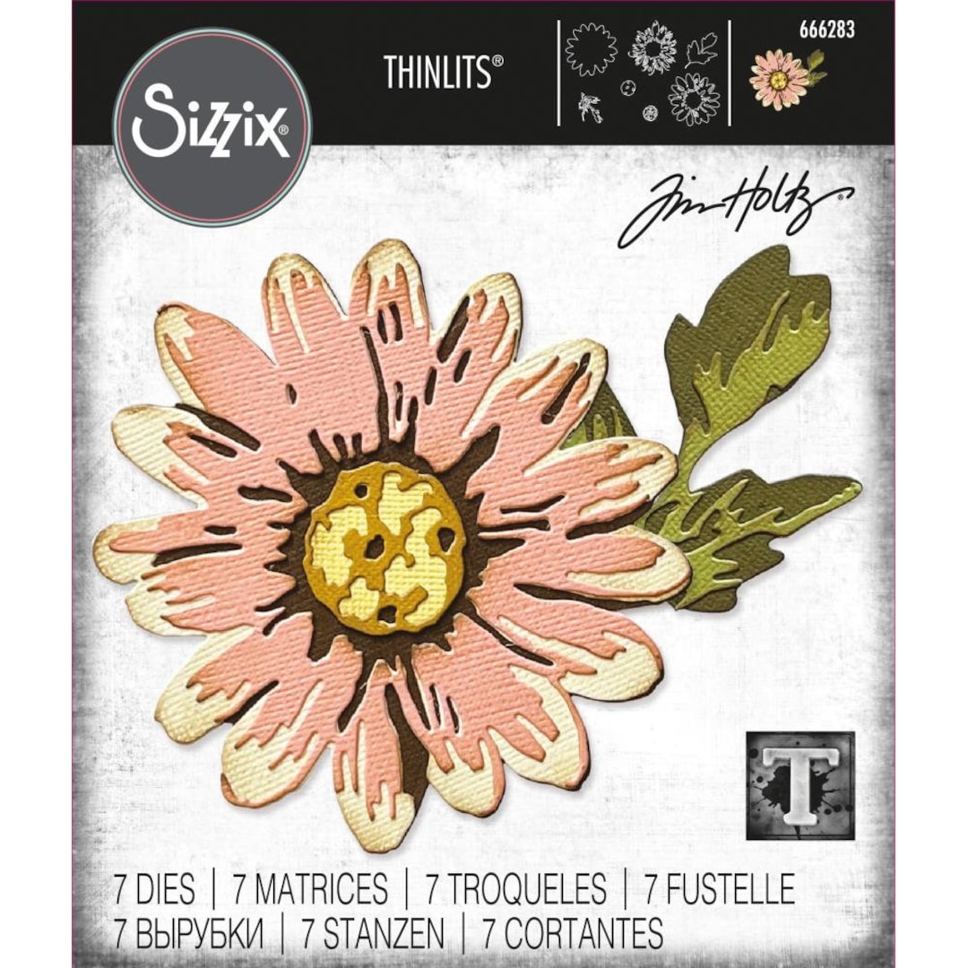 Tim Holtz Thinlits Dies: Blossom, by Sizzix, 7/pkg (666283) - Etsy