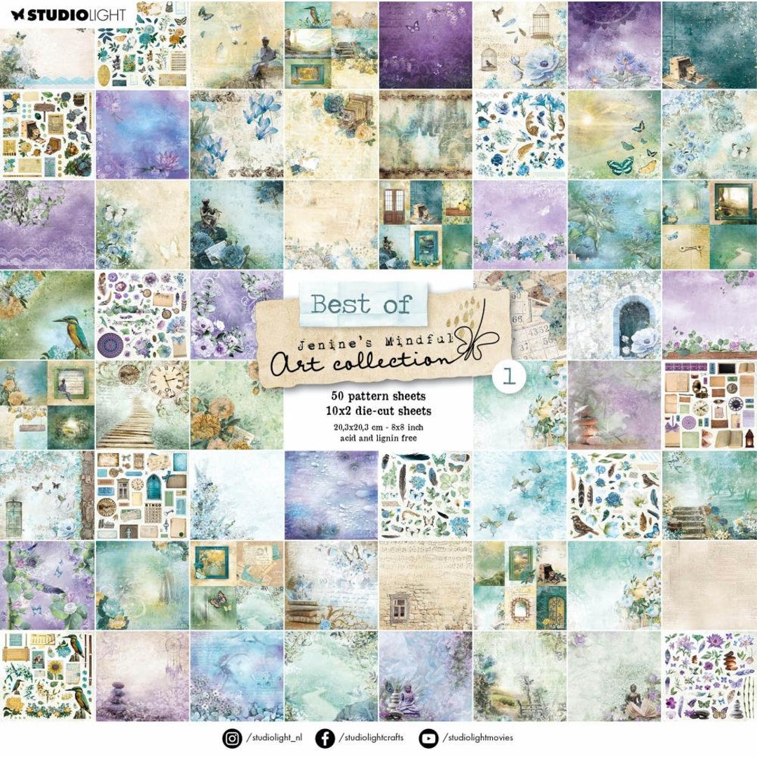 Studio Light Jenine's Mindful Art Die-cut Block Paper: Nr. 69, Best of ...