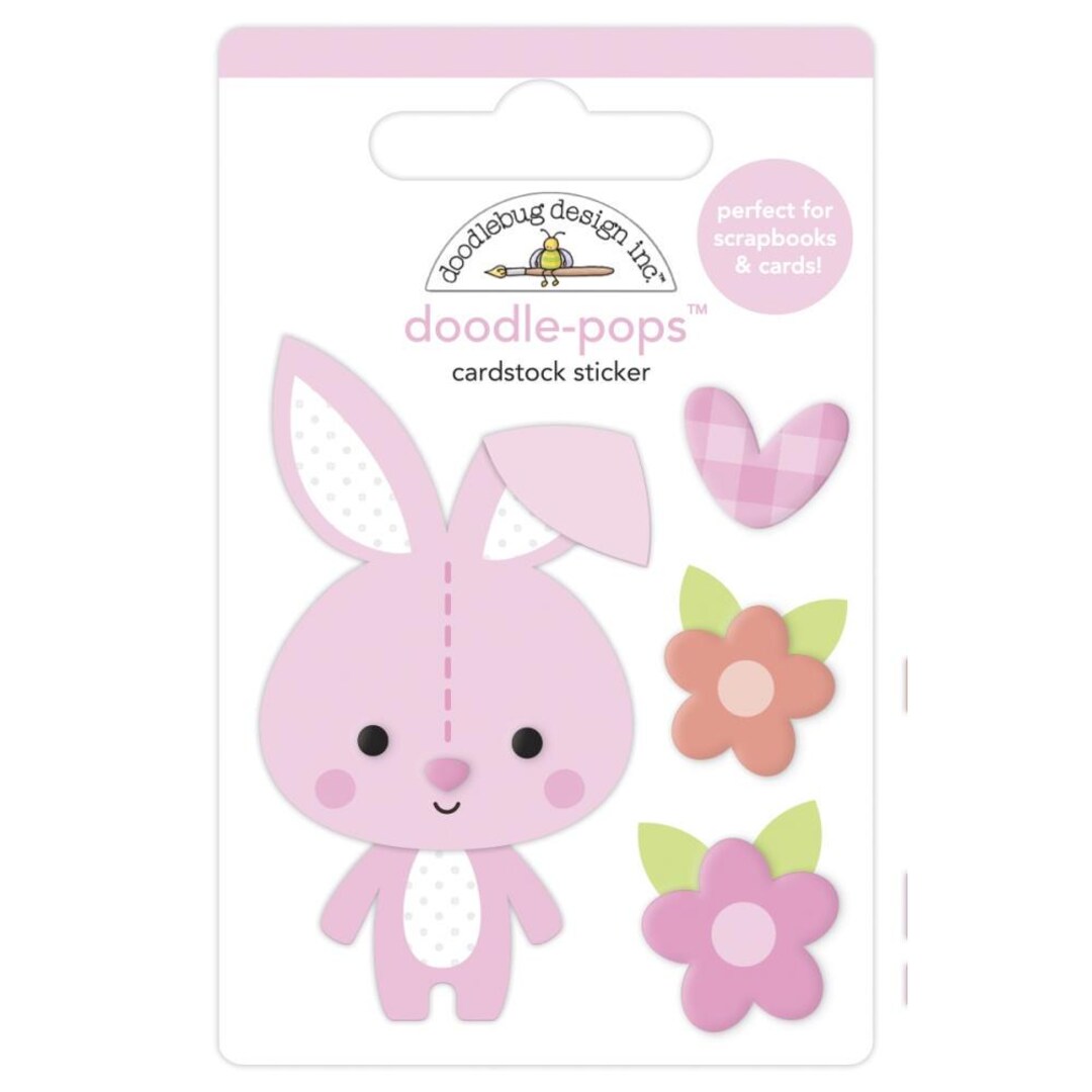 Doodlebug Doodle-pops Bundle of Joy 3D Stickers: Snuggle Bunny (6772 ...